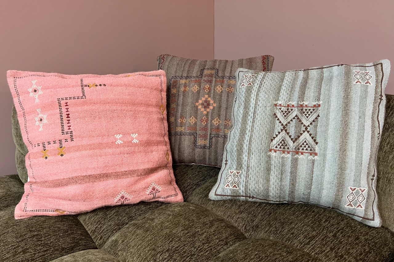 Sample sale kussen bruin van katoen 50cm x 50cm